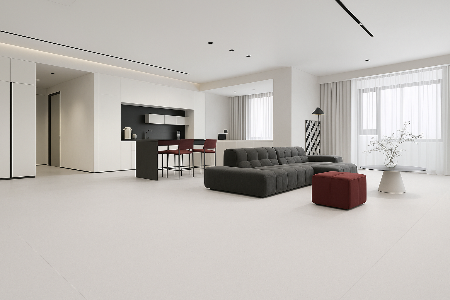 Luo Ke Ke Light Grey & Micro Cement Sintered Stone | DM Toronto ...